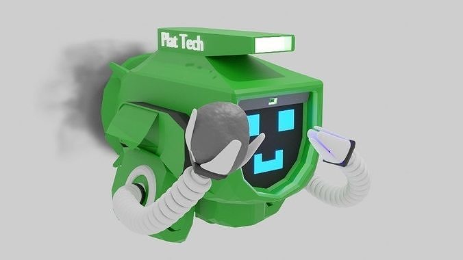 Robot Garbage Cleaner 3D model rigged | CGTrader