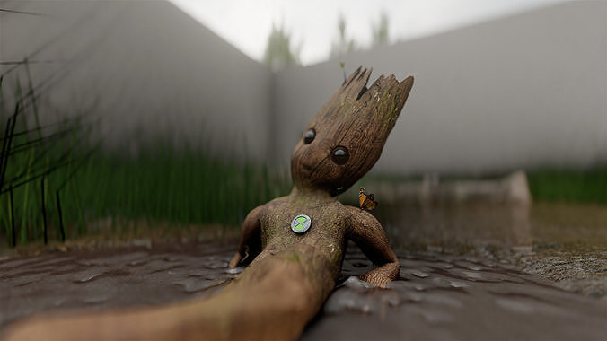 3D model Baby Groot - Guardians of the Galaxy VR / AR / low-poly | CGTrader