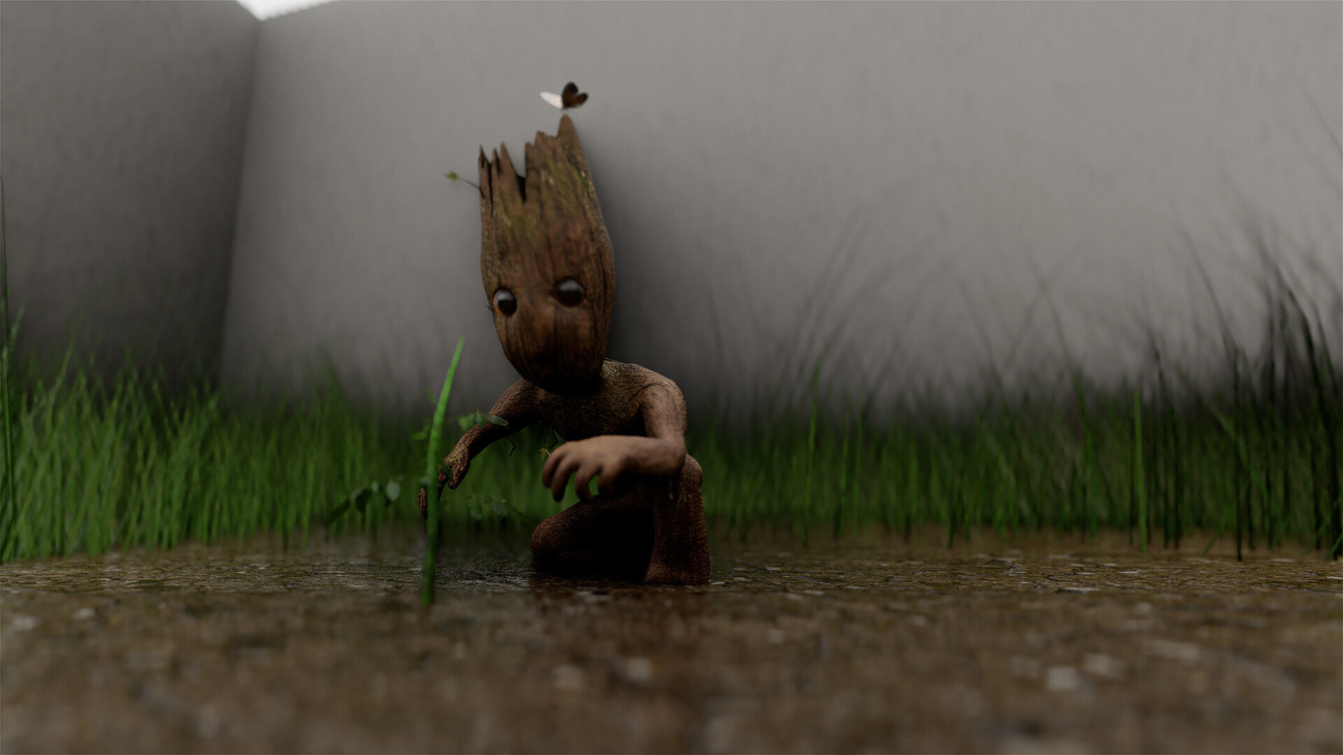 3D model Baby Groot - Guardians of the Galaxy VR / AR / low-poly | CGTrader