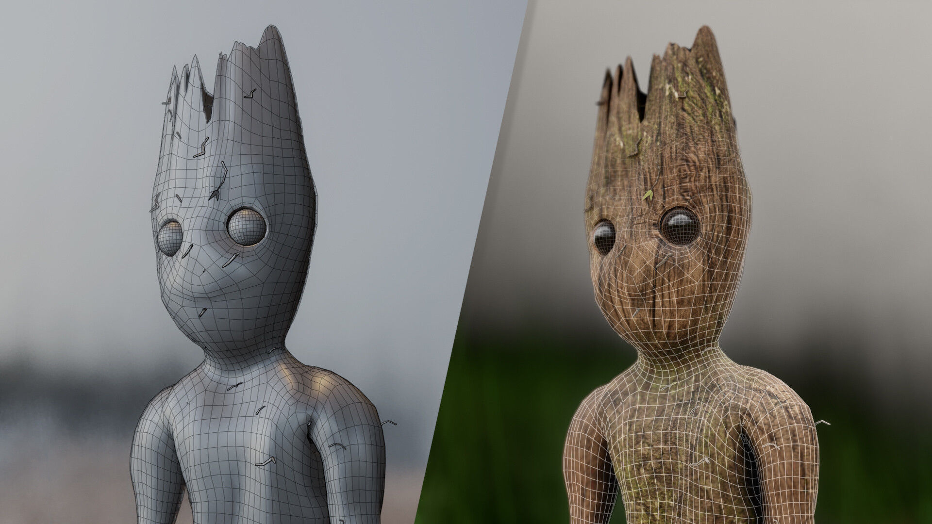 3D model Baby Groot - Guardians of the Galaxy VR / AR / low-poly | CGTrader
