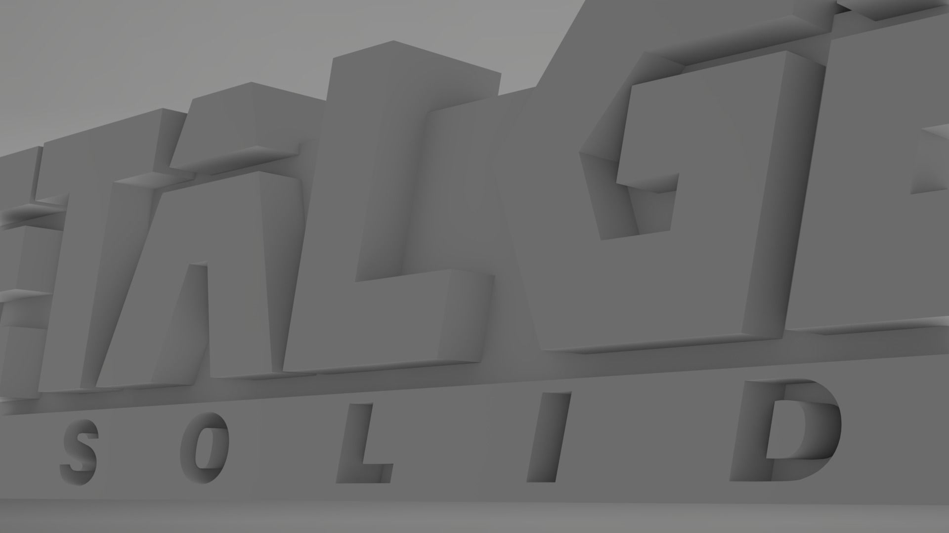 Metal Gear Solid Logo 3D model | CGTrader