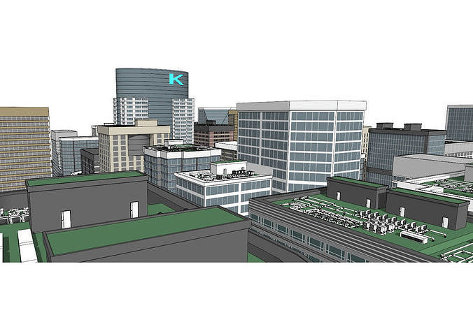 City view 3D model | CGTrader