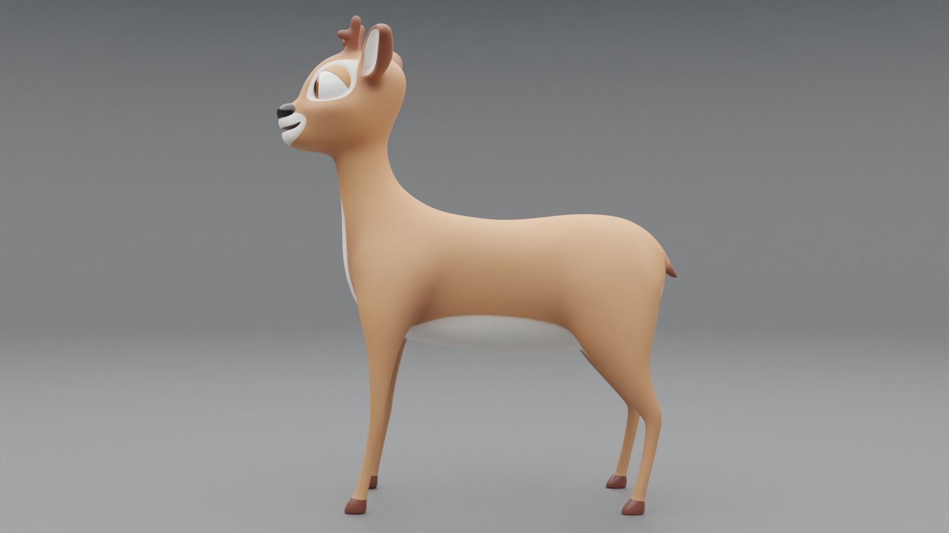 3D Deer Cartoon Character 3D model rigged | CGTrader