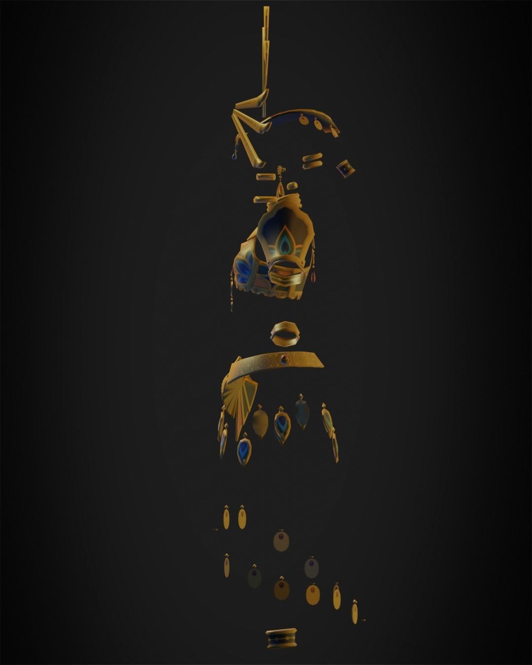 The Legend of Zelda Riju Armor for Cosplay 3D model 3D printable | CGTrader