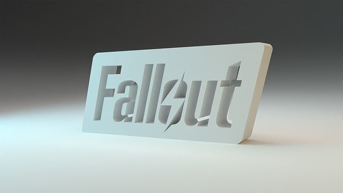 Fallout Logo 3D model | CGTrader