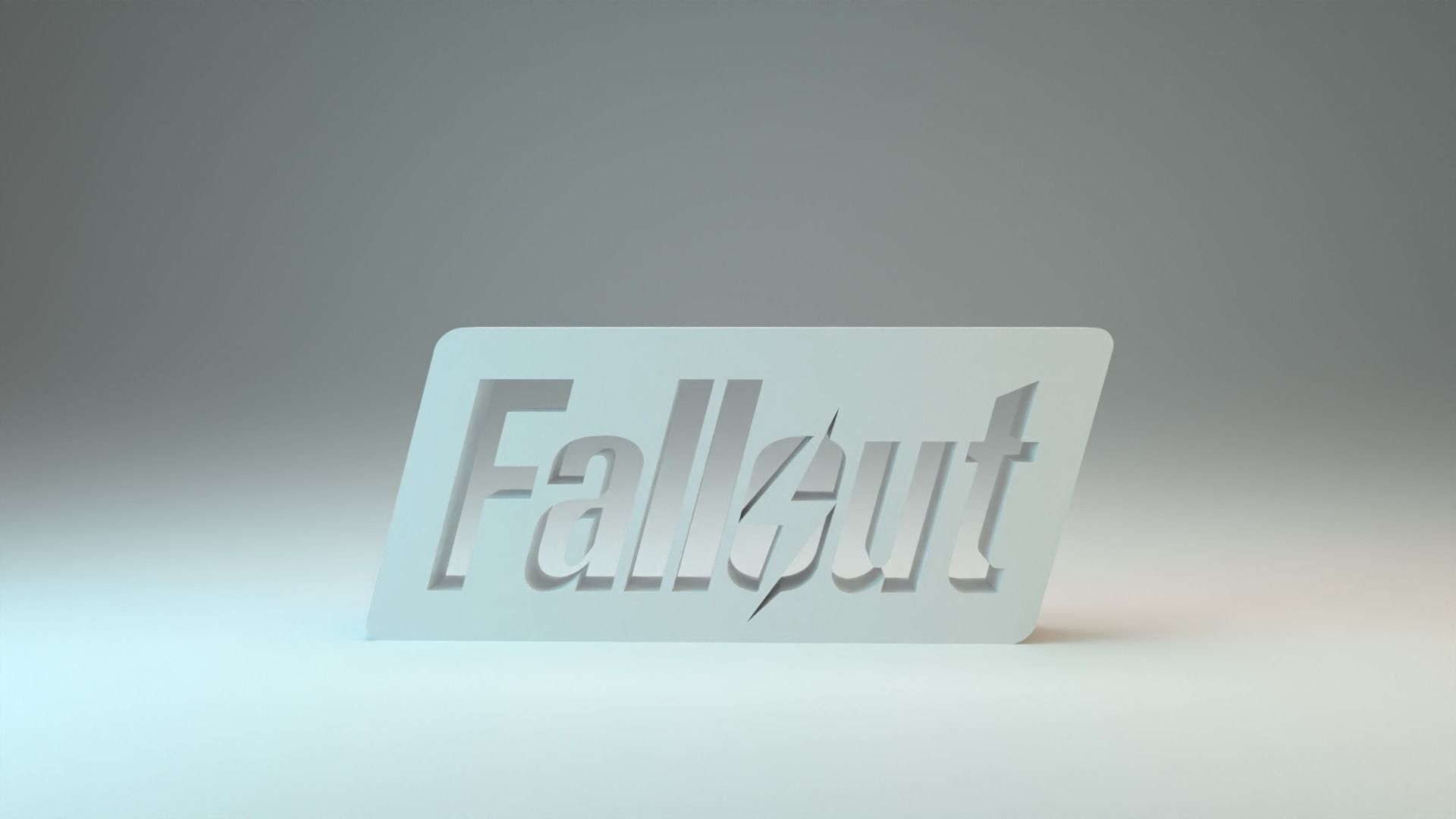 Fallout Logo 3D model | CGTrader