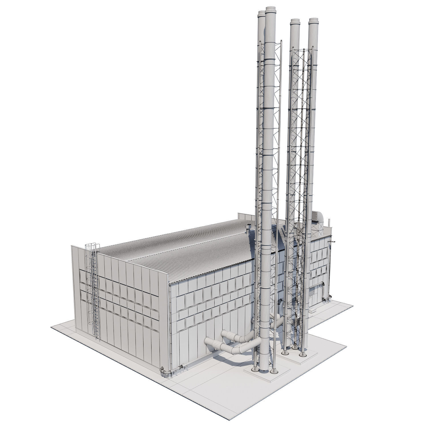 Boiler house 3D model | CGTrader