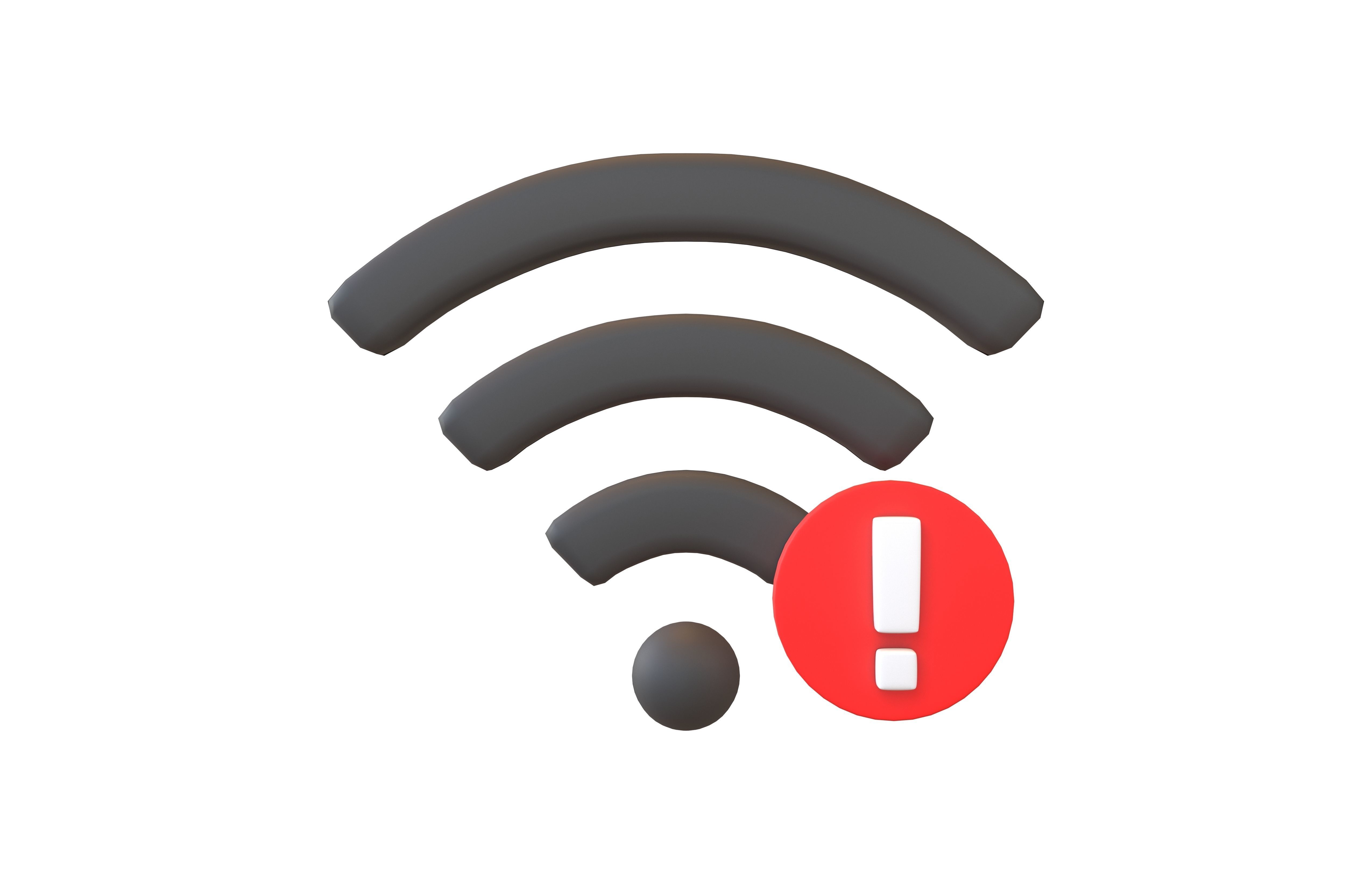 3D model Wifi Problem Symbol v1 006 VR / AR / low-poly | CGTrader