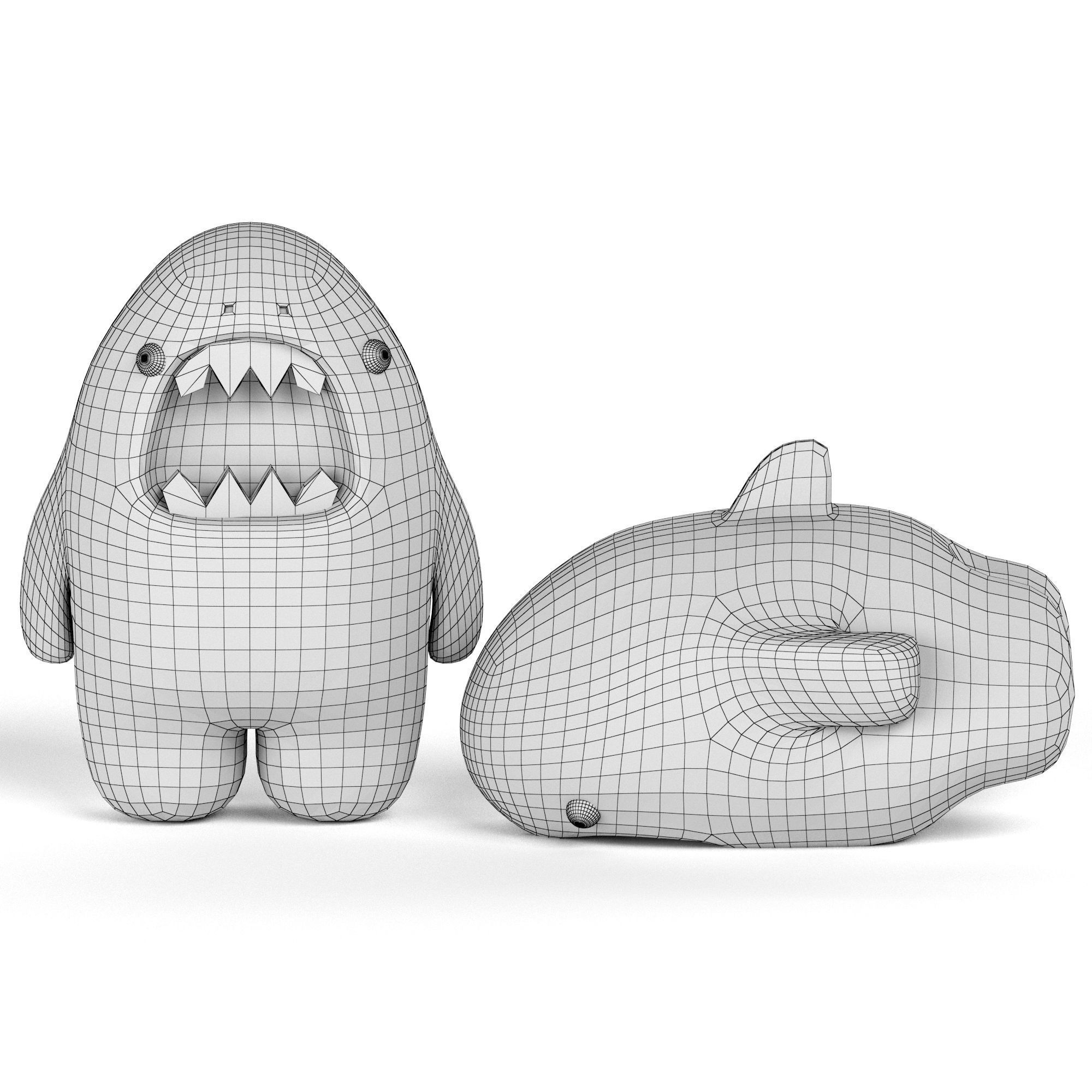 Hojiro shark toy 3D model | CGTrader