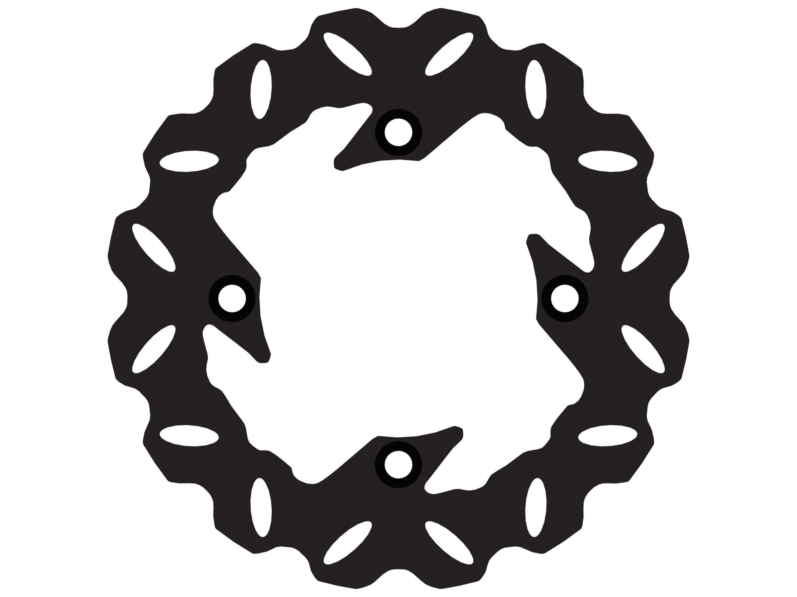 Arashi Rear Brake Disc Rotors 3D model rigged | CGTrader