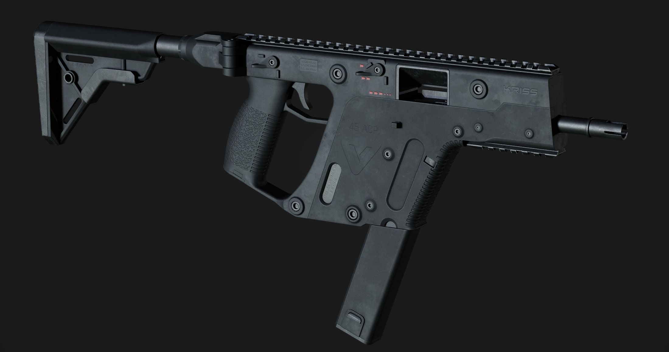 3D model Kriss Vector 45ACP VR / AR / low-poly | CGTrader