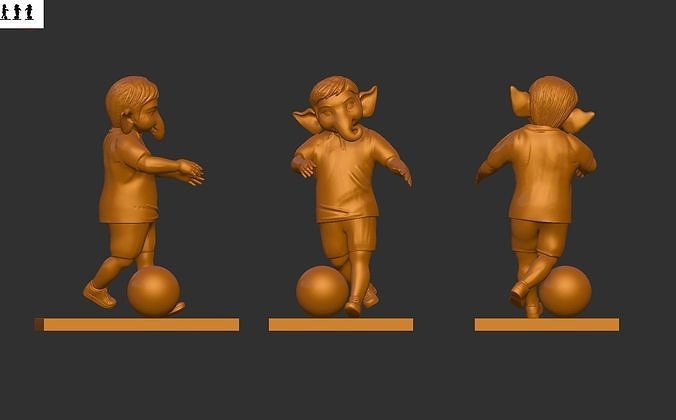 Bal Ganesh 3D model 3D printable | CGTrader