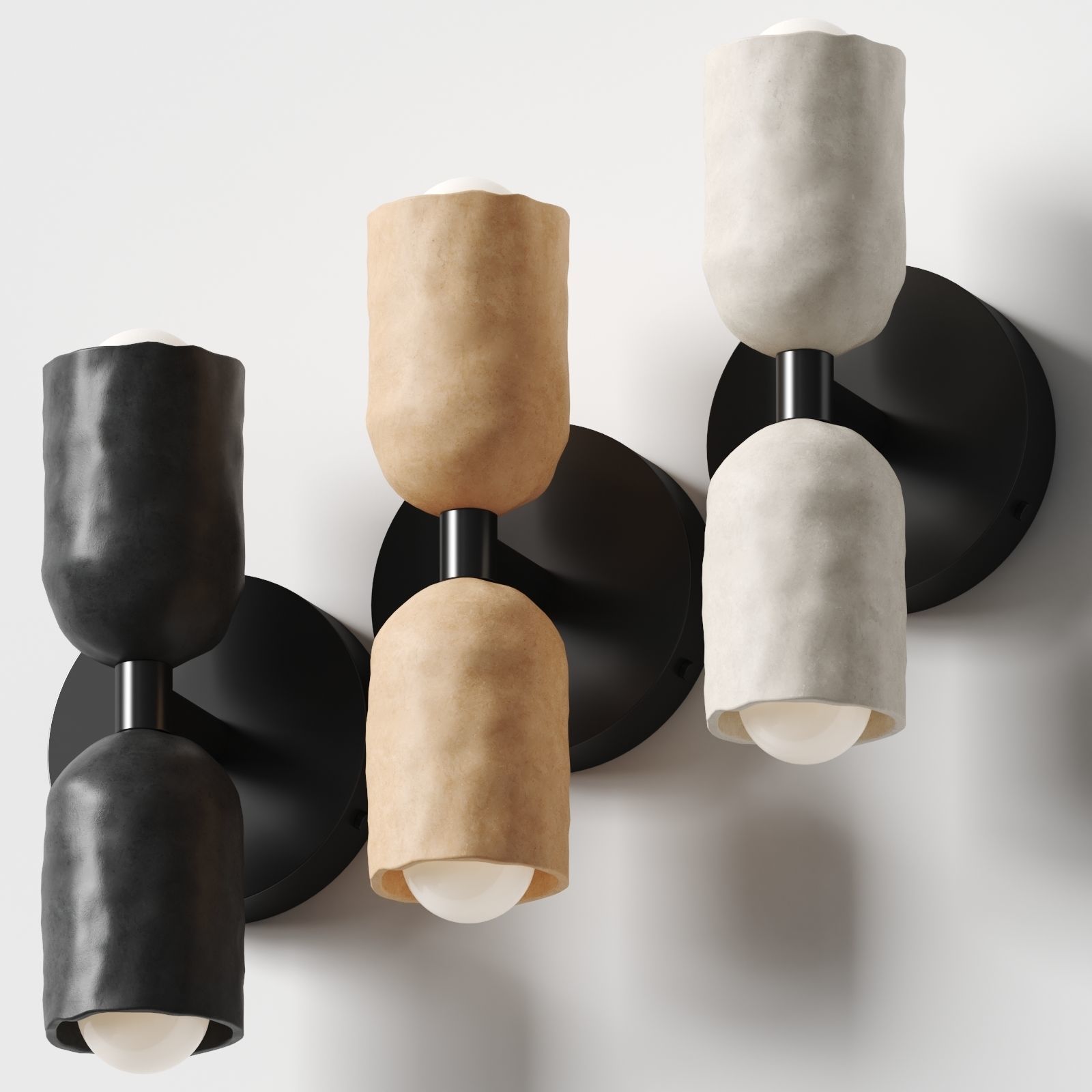 In Common With - Ceramic Up Down Sconce 3D model | CGTrader