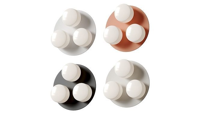 RBW - Pastille 3 Cluster 3D model | CGTrader