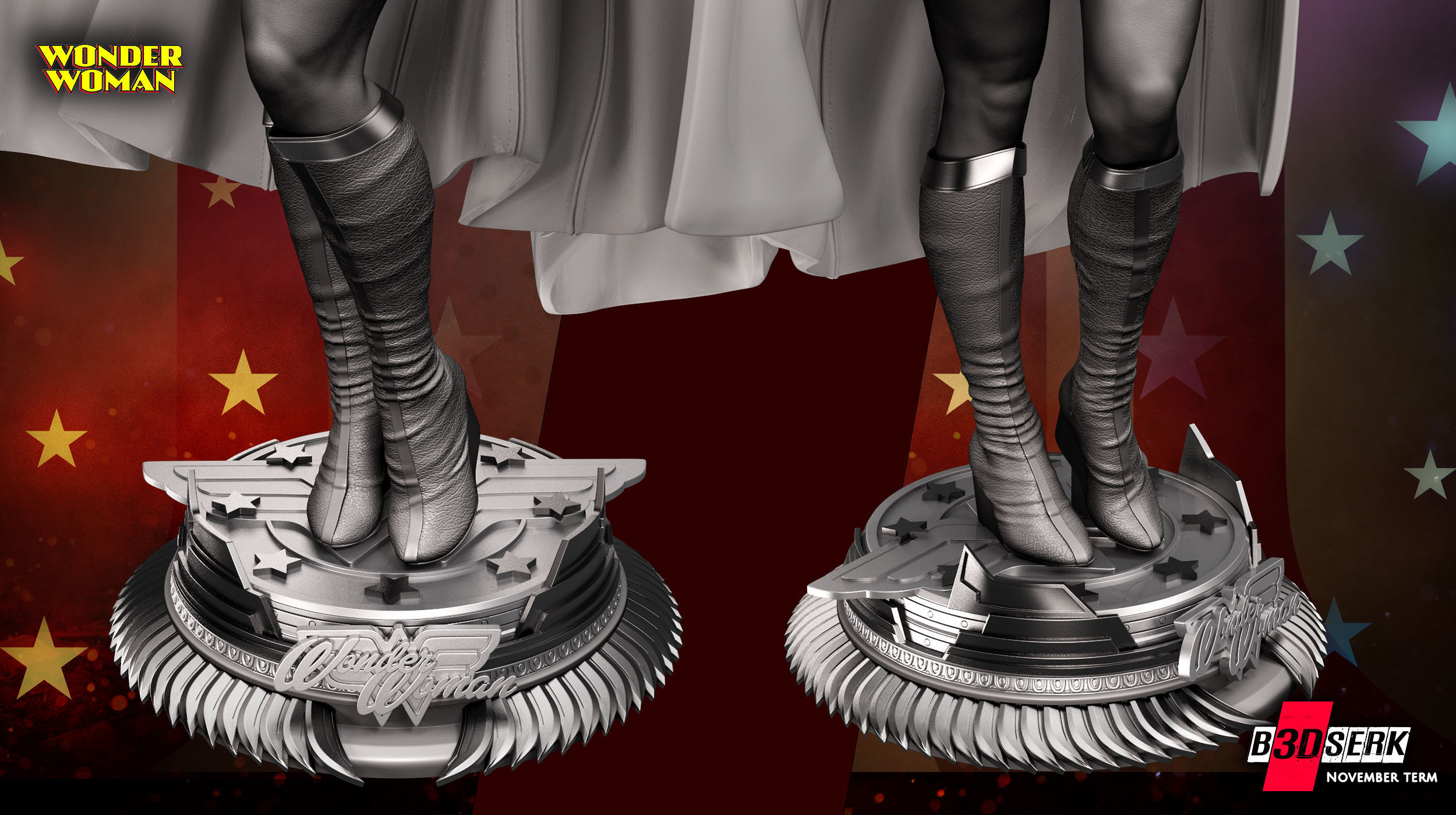 Wonder Woman - Lynda Carter Sculpture ready for printing free 3D model ...