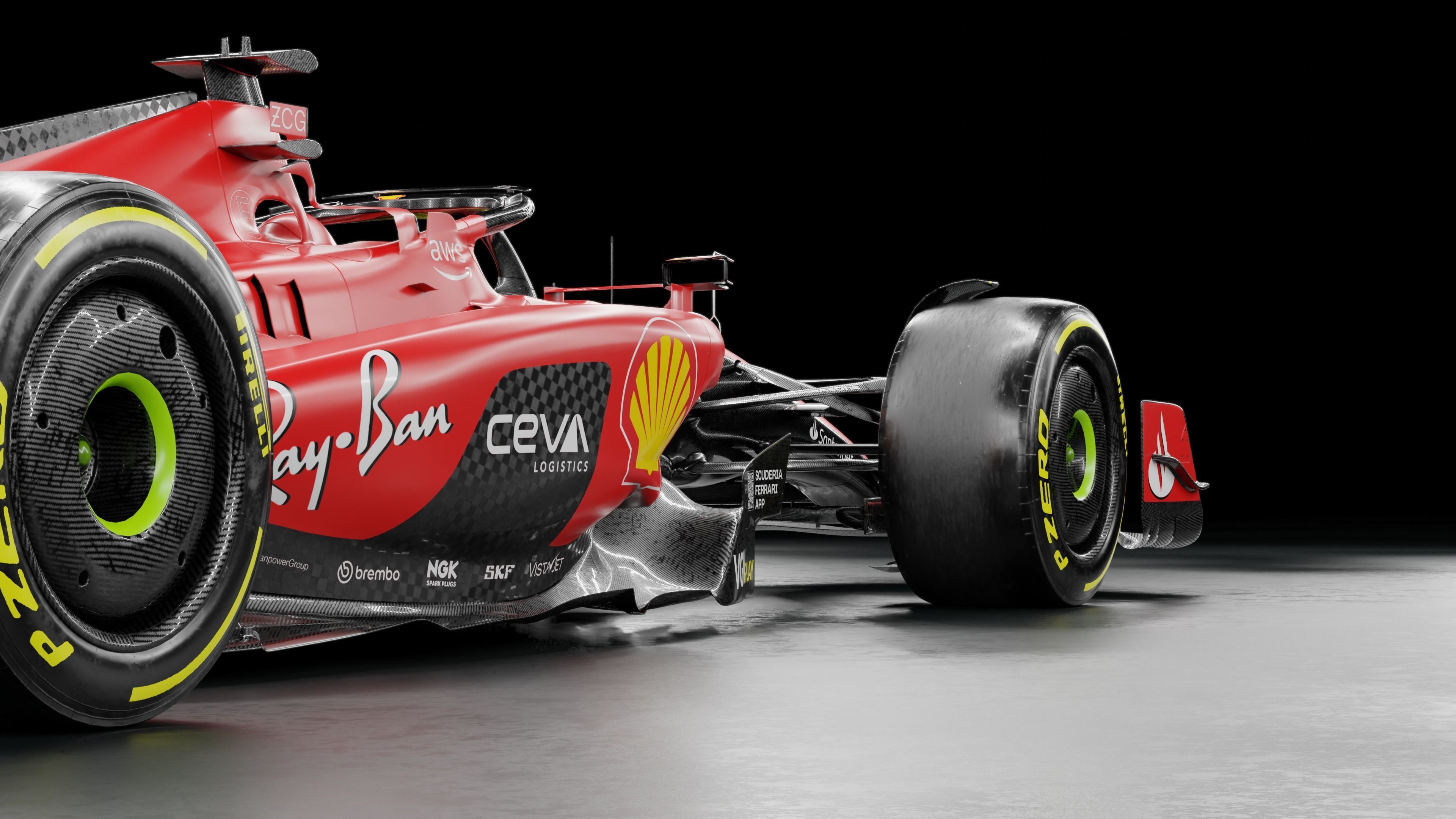 3D model F1 2023 Ferrari SF-23 VR / AR / low-poly | CGTrader