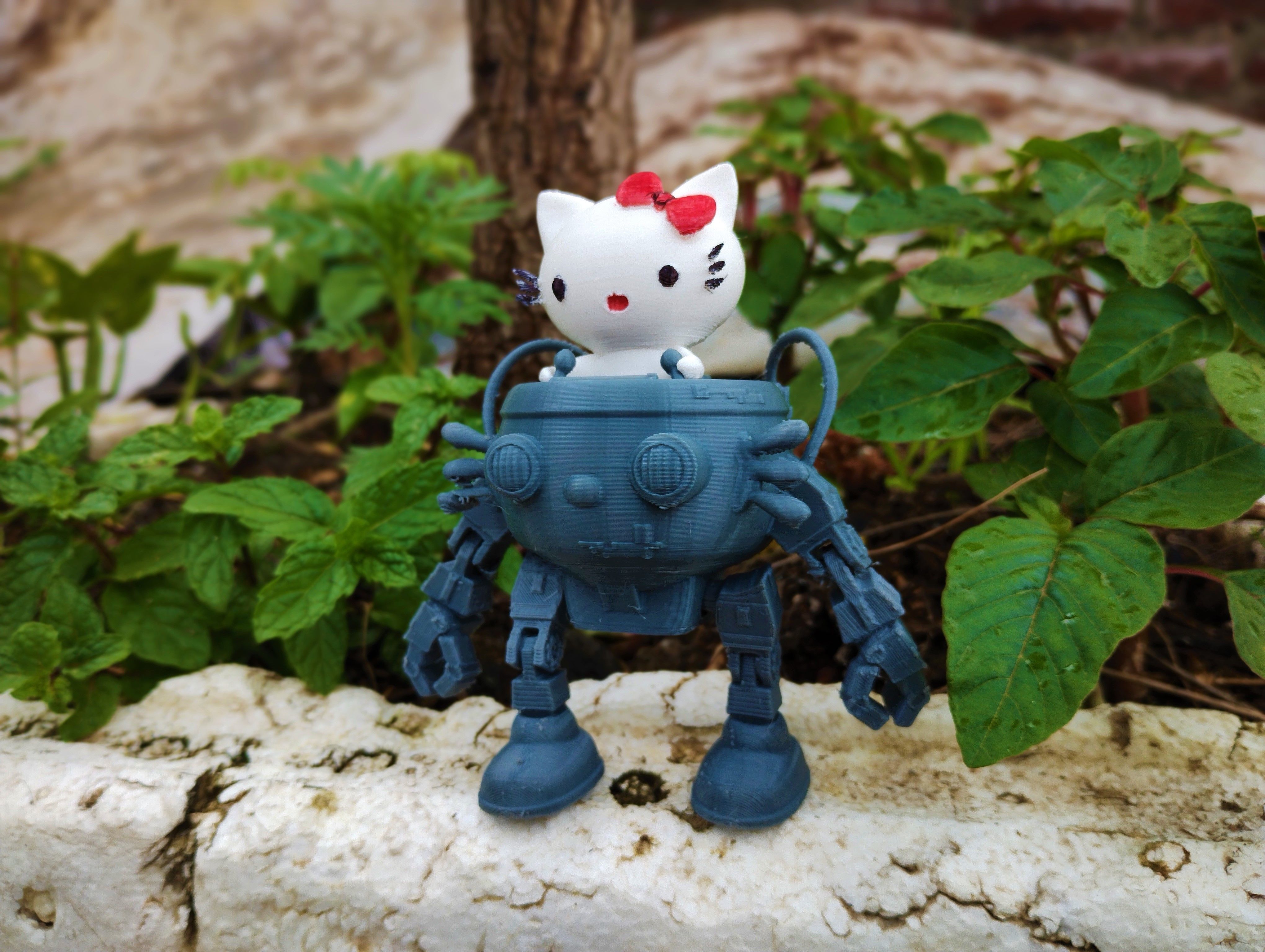 Hello Kitty Robot 3D model 3D printable | CGTrader