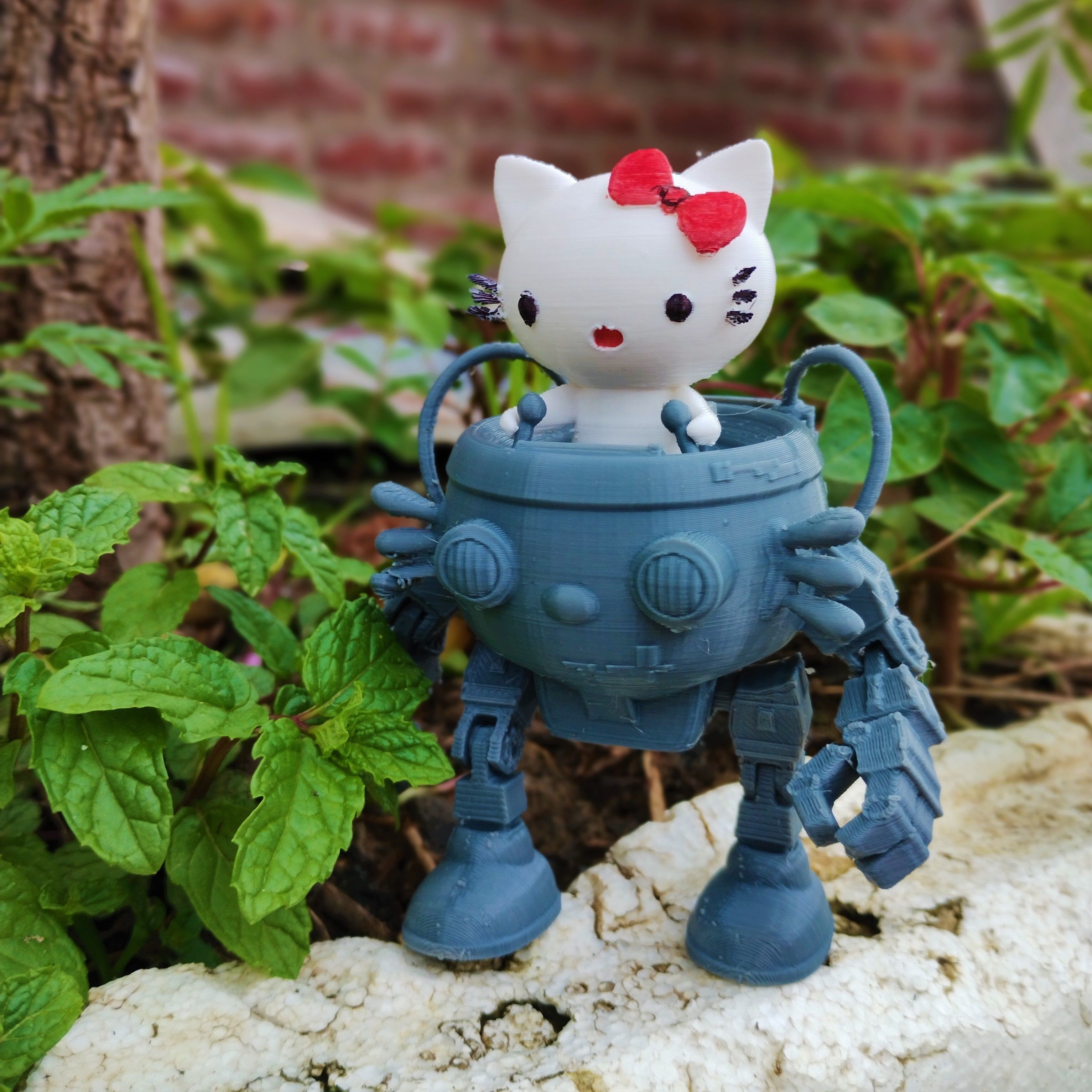 Hello Kitty Robot 3D model 3D printable | CGTrader