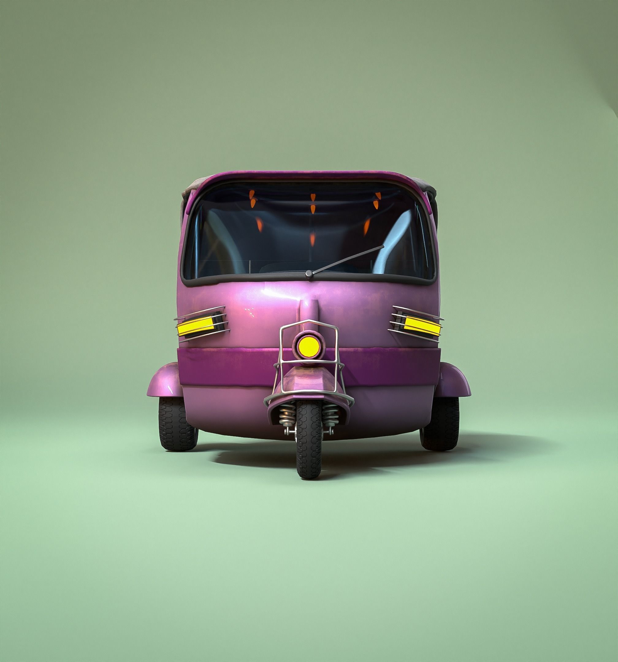 Amazing simple Rickshaw 3D model | CGTrader