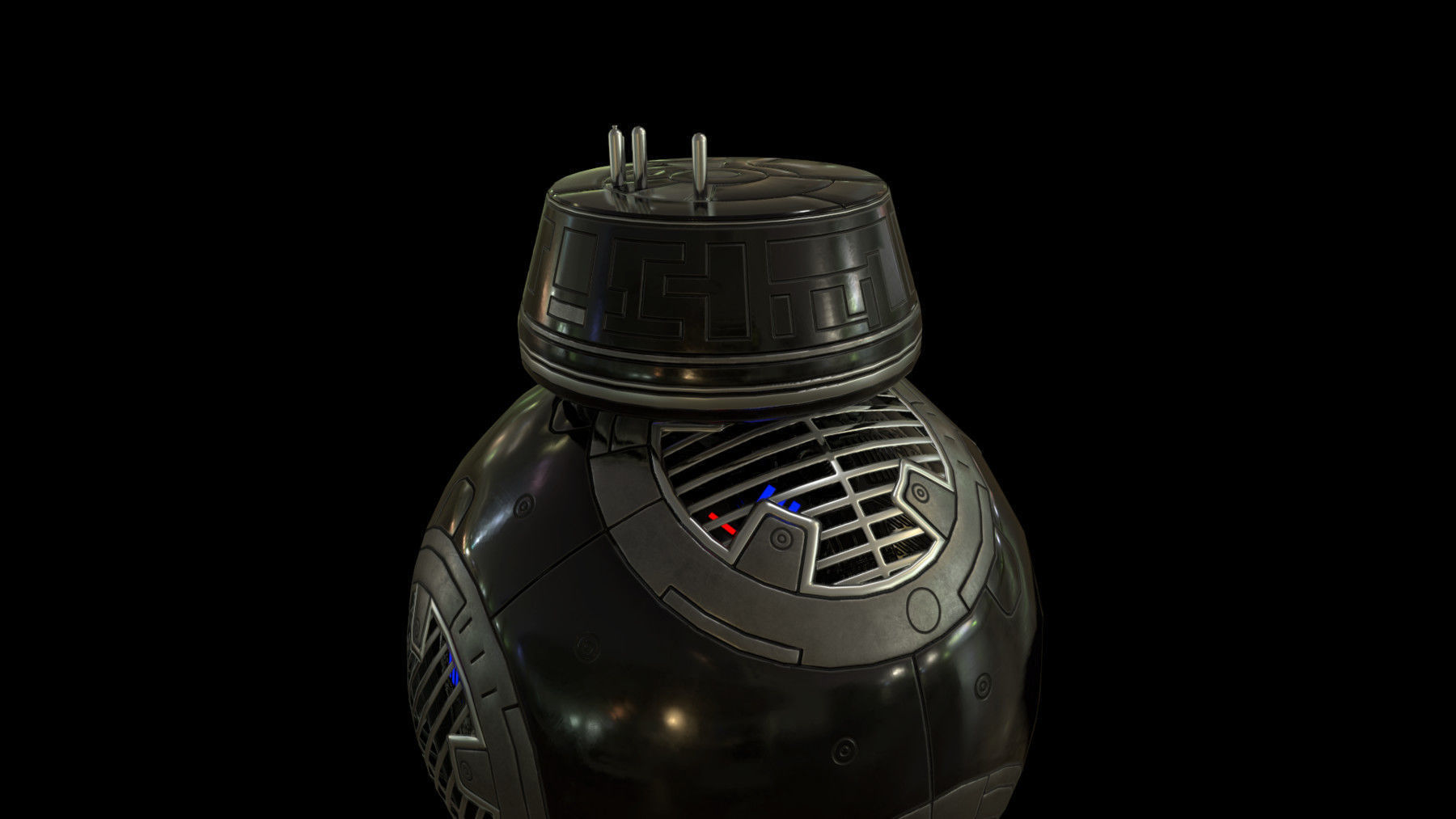 BB-9 E Imperial color Star Wars free VR / AR / low-poly 3D model rigged | CGTrader