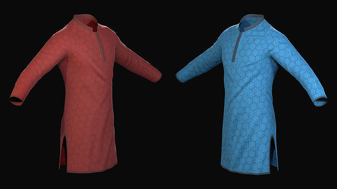 Punjabi A Traditional Cloth for Men 3D model rigged | CGTrader