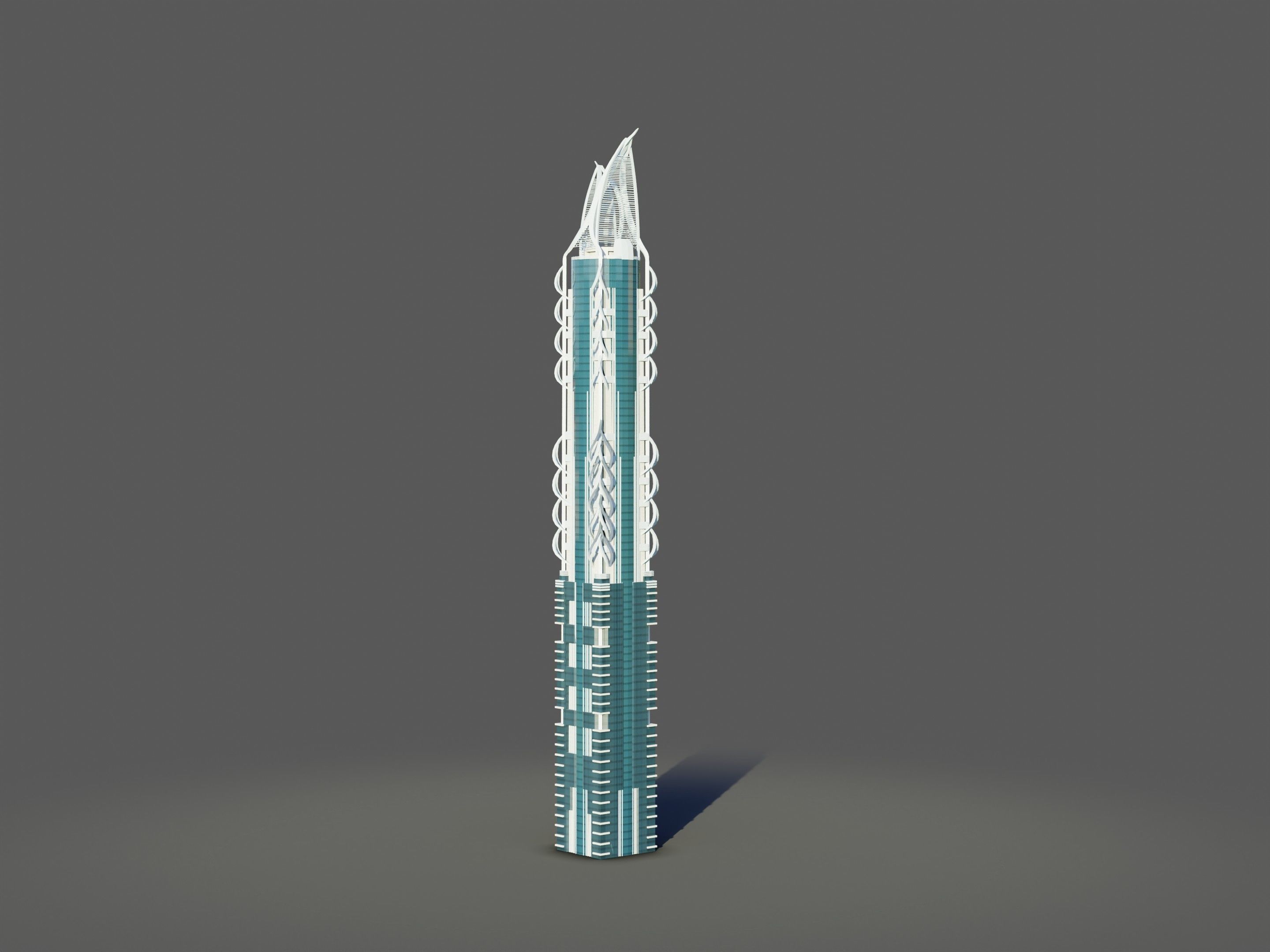 al hekma tower - Dubai 3D model | CGTrader