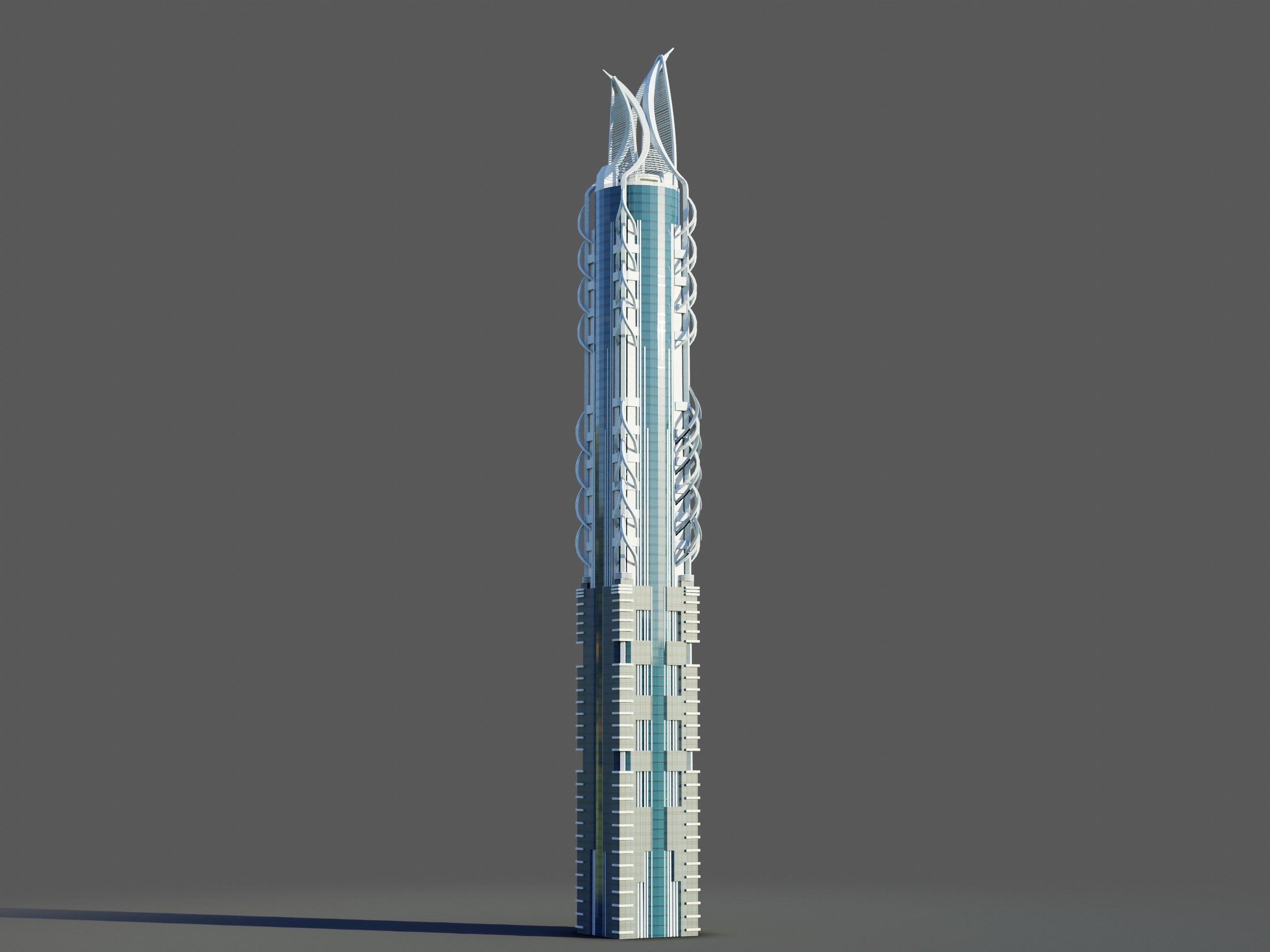 al hekma tower - Dubai 3D model | CGTrader