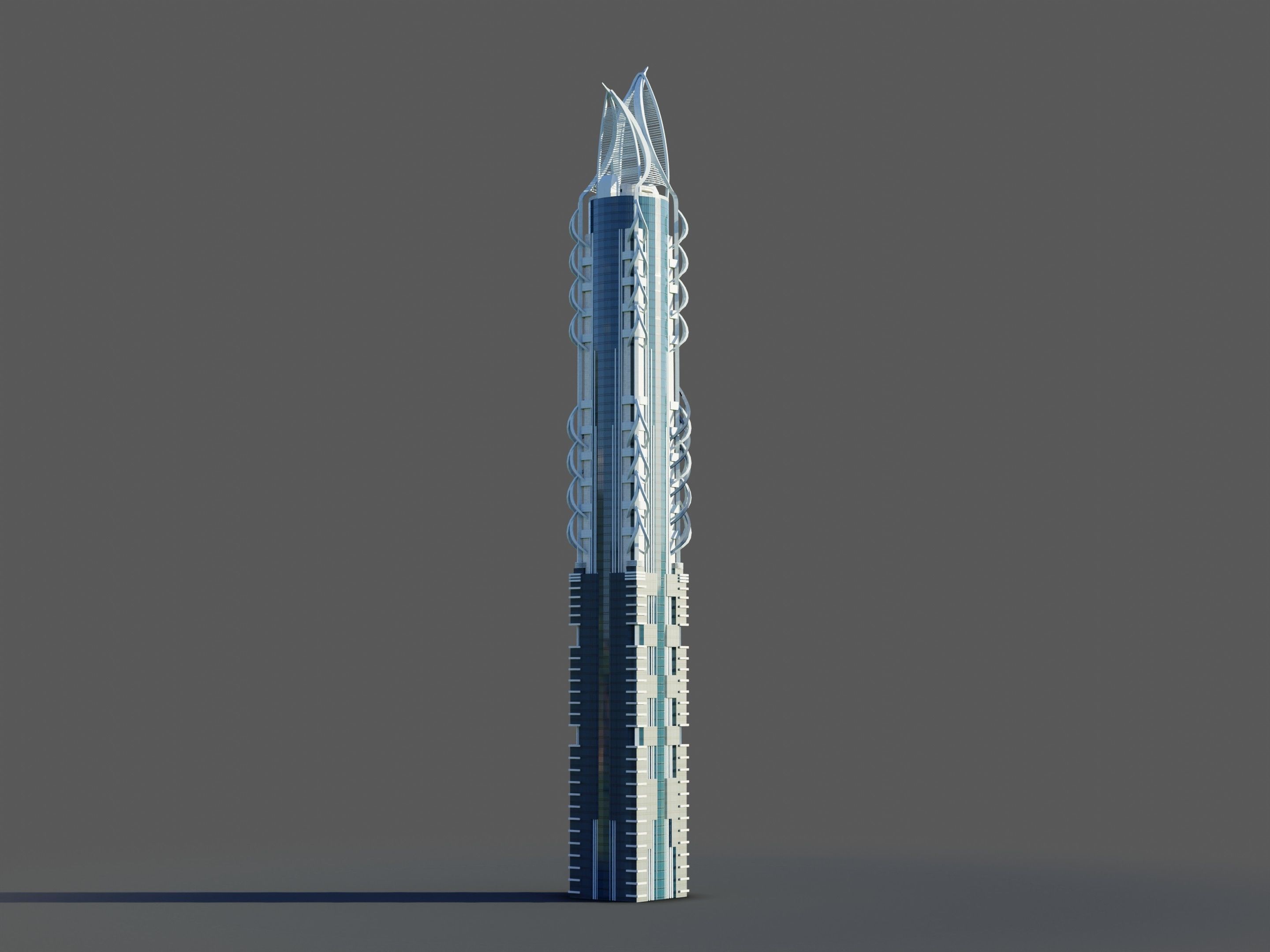 al hekma tower - Dubai 3D model | CGTrader
