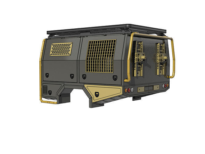 OFF ROAD REAR CANOPY DOUBLE ROOM FOR 1 10 RC 3D model 3D printable ...