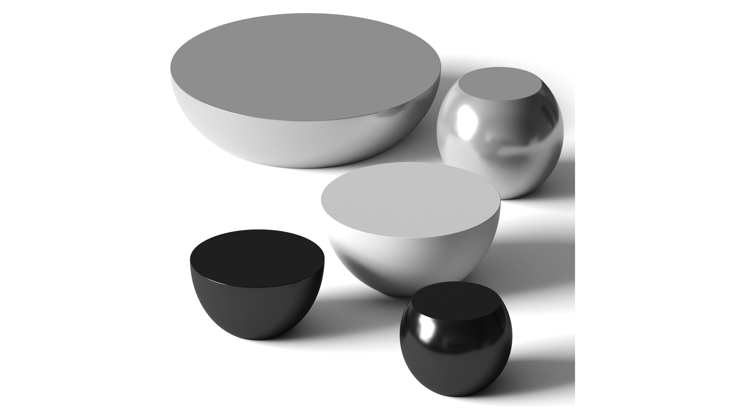 Meridiani - Bongo coffee tables 3D model | CGTrader