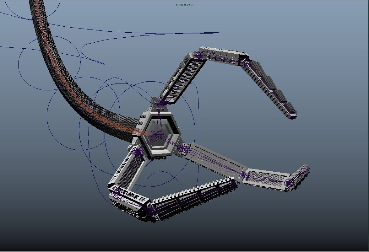 Robot Claw - RIGGED 3D model rigged | CGTrader