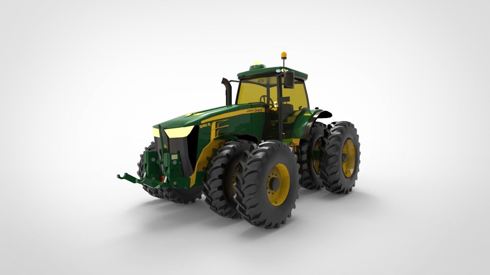 Farm Tractor john deere 3D model | CGTrader