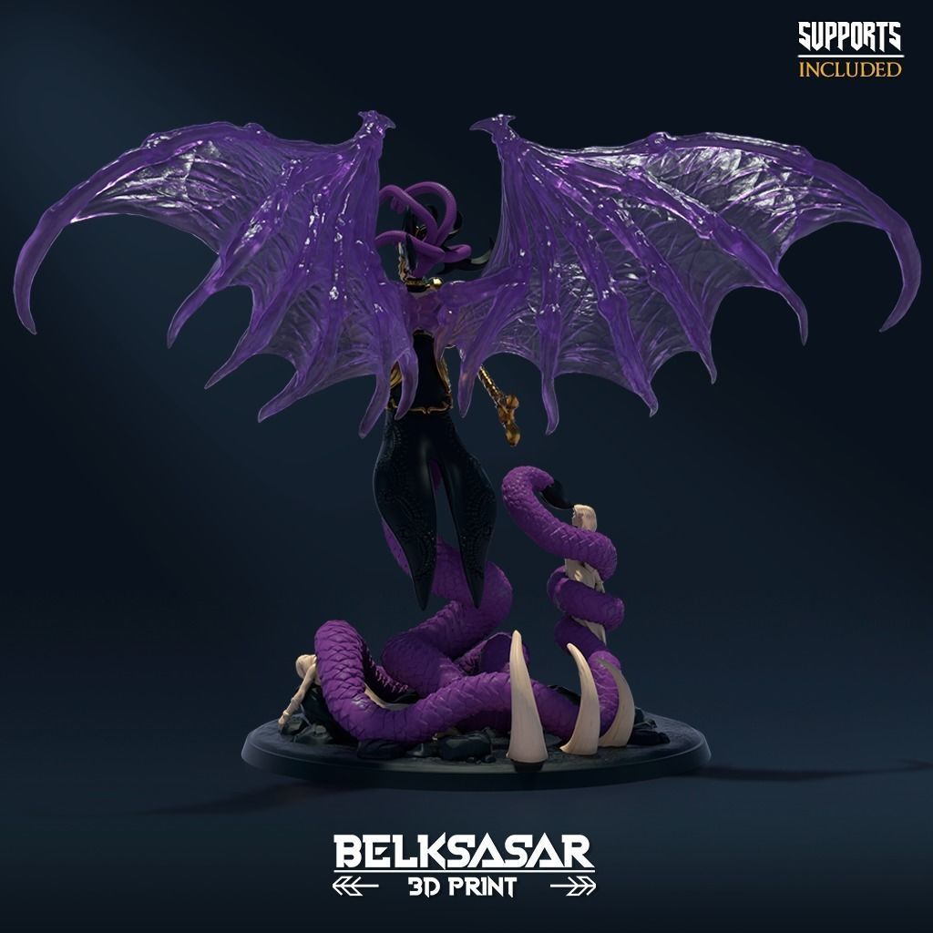 Winged Medusa 3D model 3D printable | CGTrader