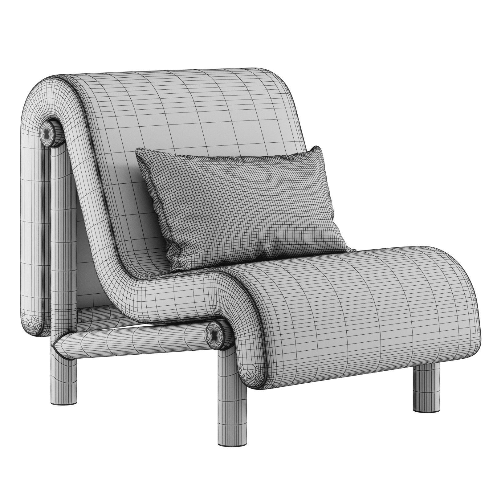 Melt Lounge Chair by Bower Studios 3D model | CGTrader