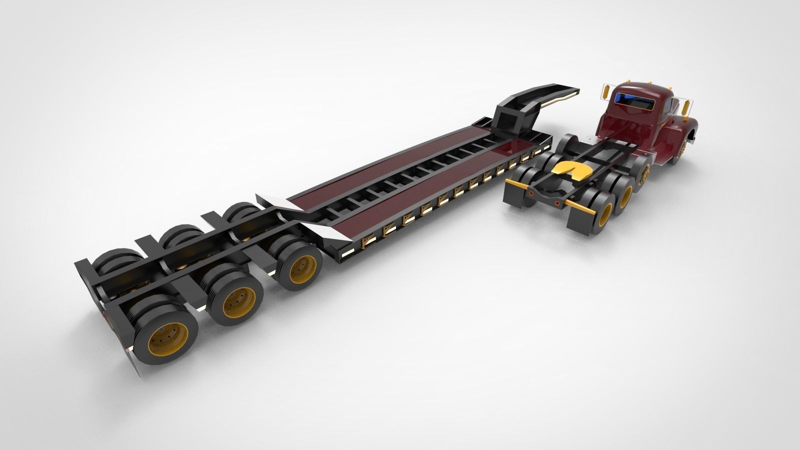 Heavy-duty hauler 3D model | CGTrader