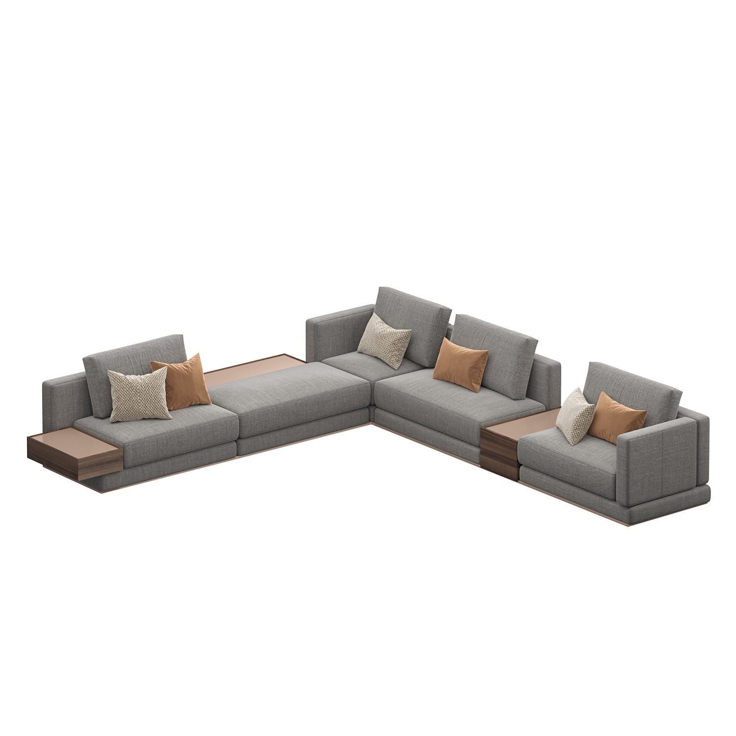 Fletcher modular sofa by laskasas 3D model | CGTrader