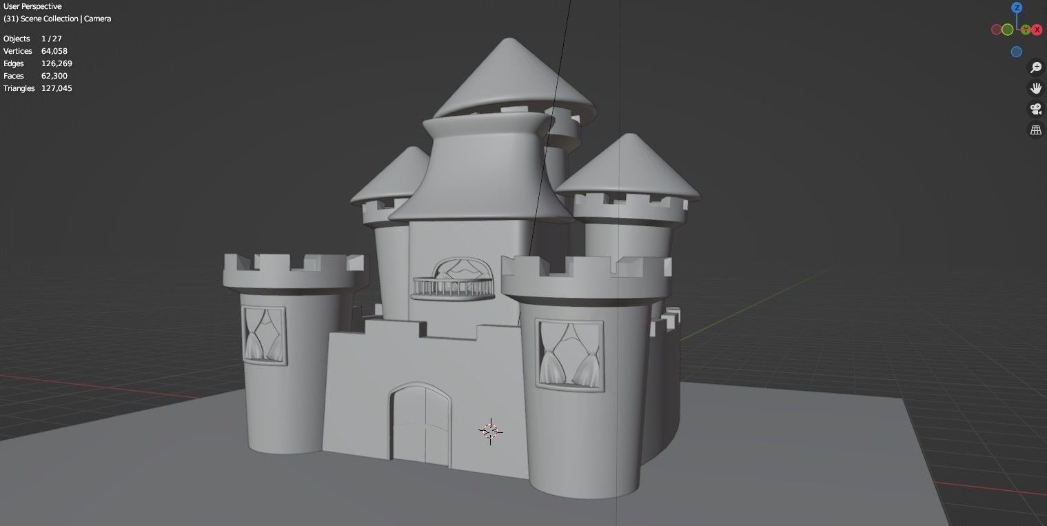 Exquisite 3D Castle Model 3D model | CGTrader