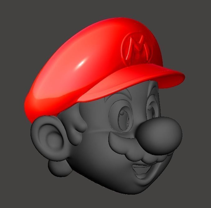 MARIO HEAD FOR COSPLAYS STL AND PEPAKURA 3D model 3D printable | CGTrader