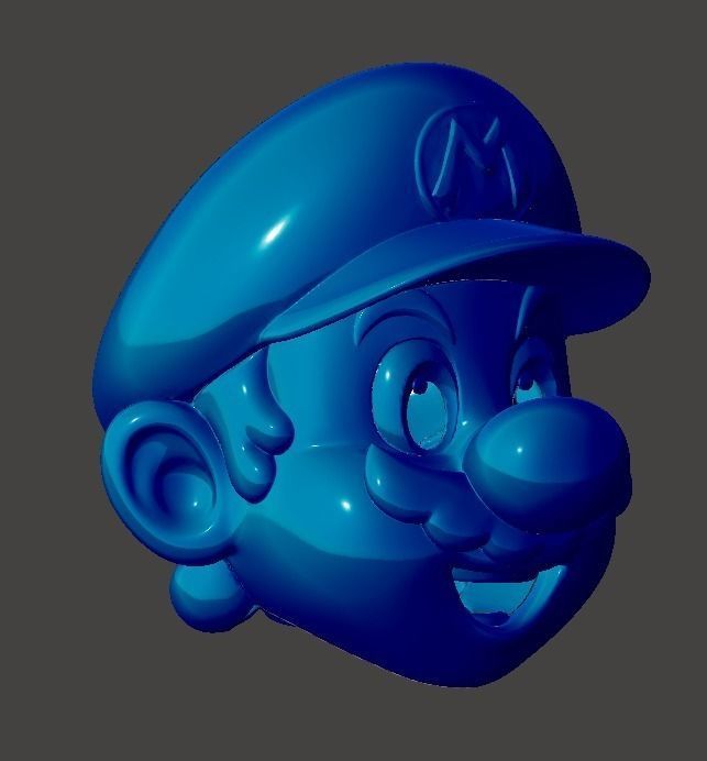 MARIO HEAD FOR COSPLAYS STL AND PEPAKURA 3D model 3D printable | CGTrader