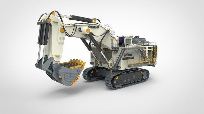 Liebherr R9200 Mining Excavator 3D model | CGTrader