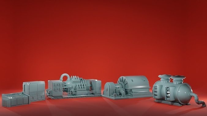 Engine Room Big Installations - Scatter Terrain 3D model 3D printable ...