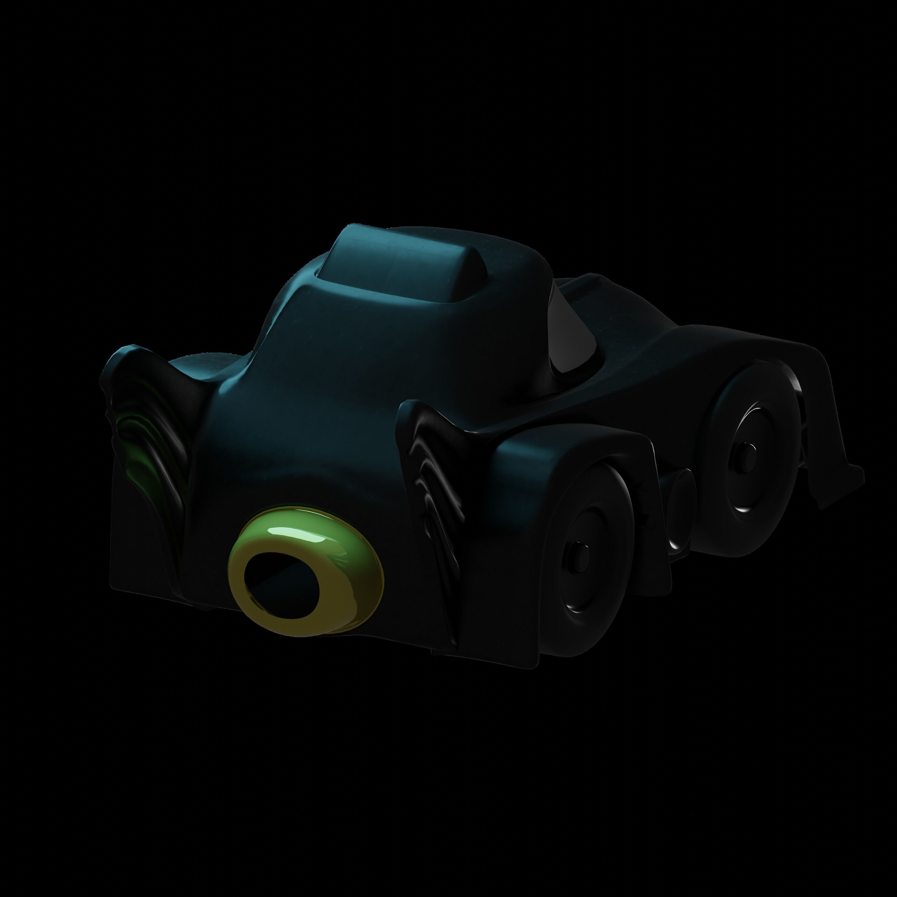 3D model Batmobile - Batman Returns - The Flash - mini 3D model VR / AR ...