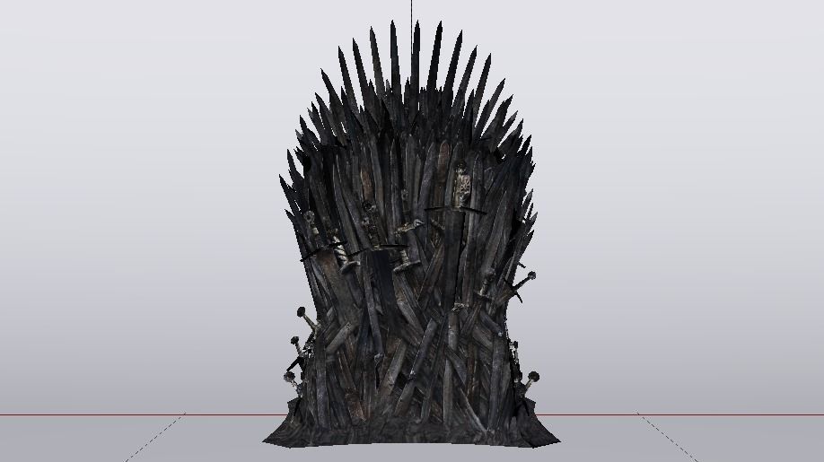 3D model The Throne from the Game of Thrones - Iron Throne VR / AR ...