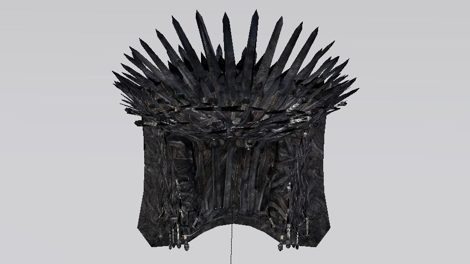 3D model The Throne from the Game of Thrones - Iron Throne VR / AR ...