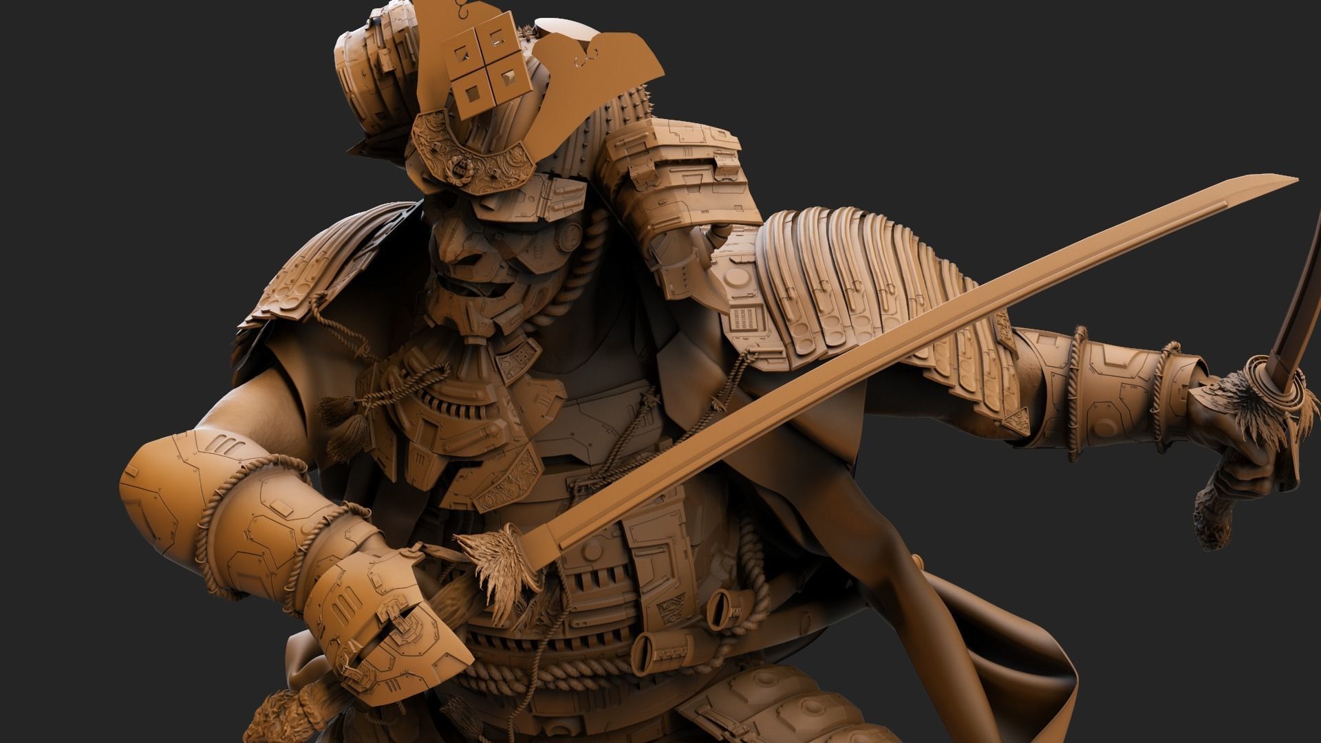 Samurai 3D model | CGTrader
