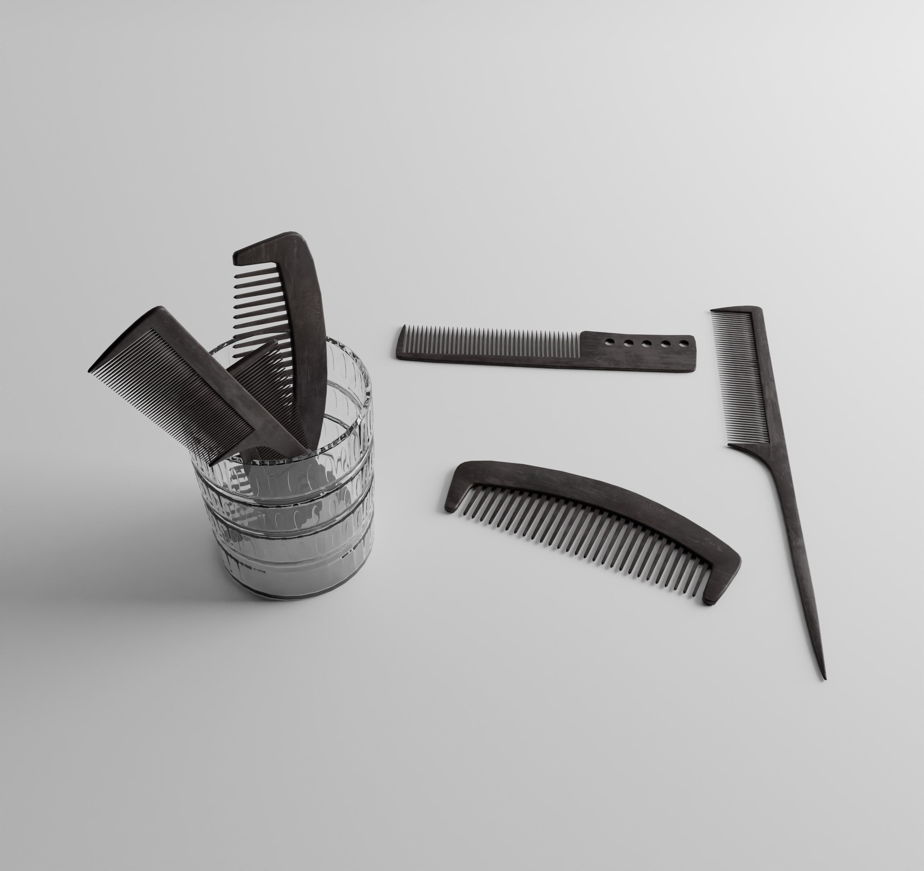 Male Comb collection free 3D model | CGTrader