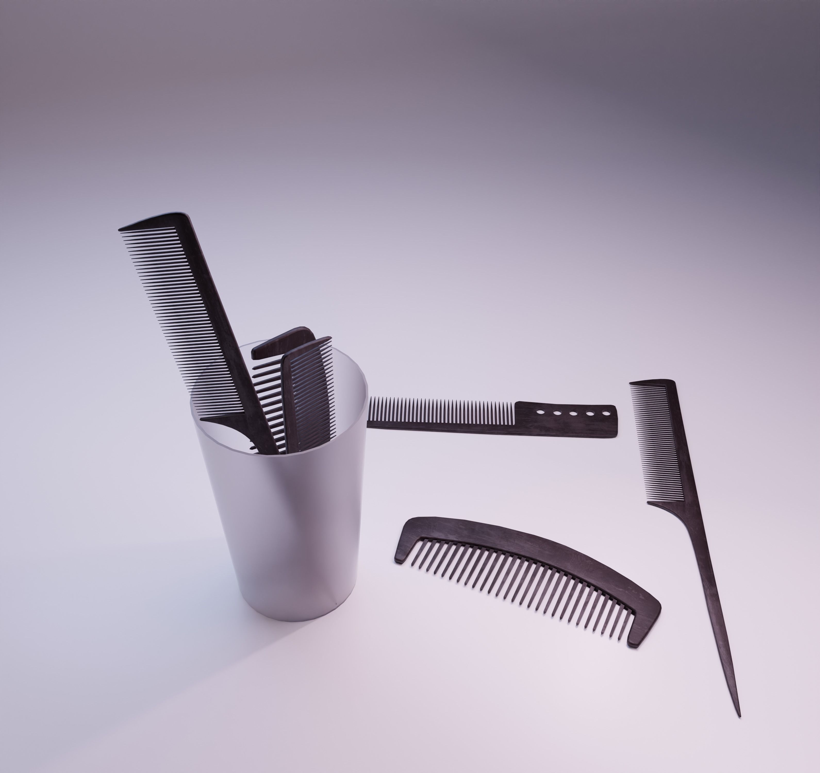 Male Comb collection free 3D model | CGTrader