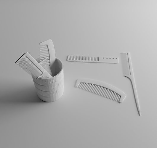 Male Comb collection free 3D model | CGTrader
