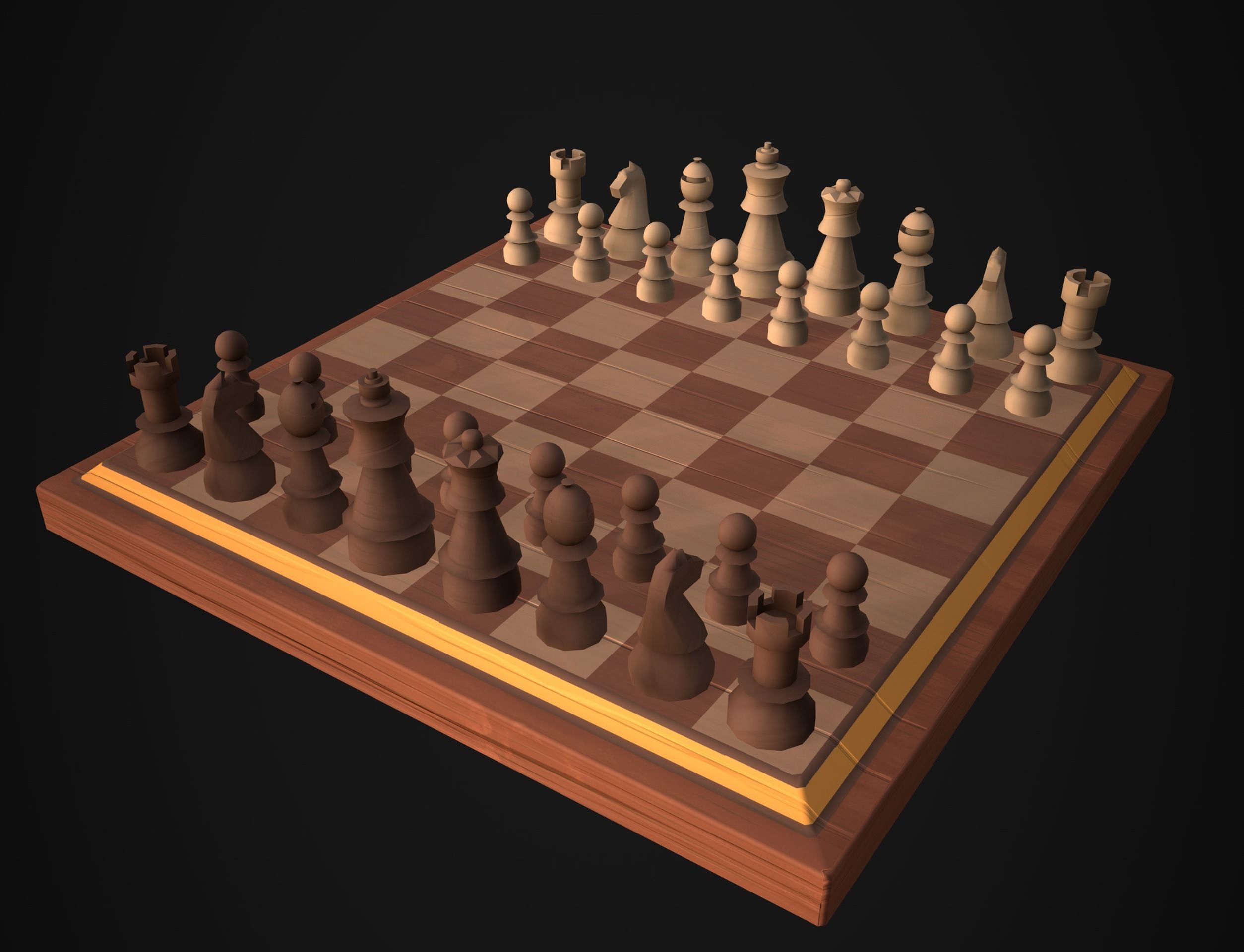 3D model Stylized Chess VR / AR / low-poly | CGTrader