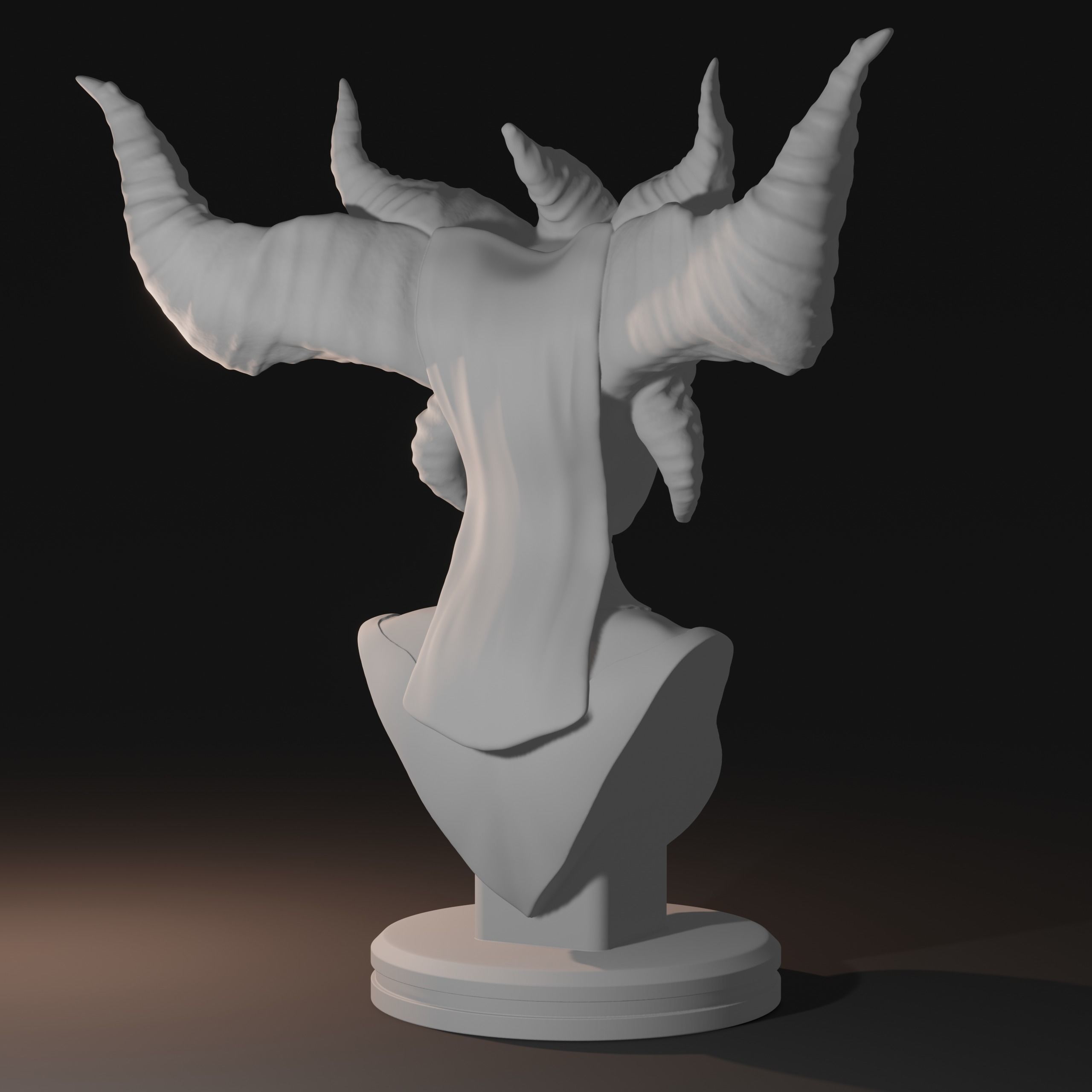 Diablo 4 Lilith 3D Print Ready Bust 3D model 3D printable | CGTrader
